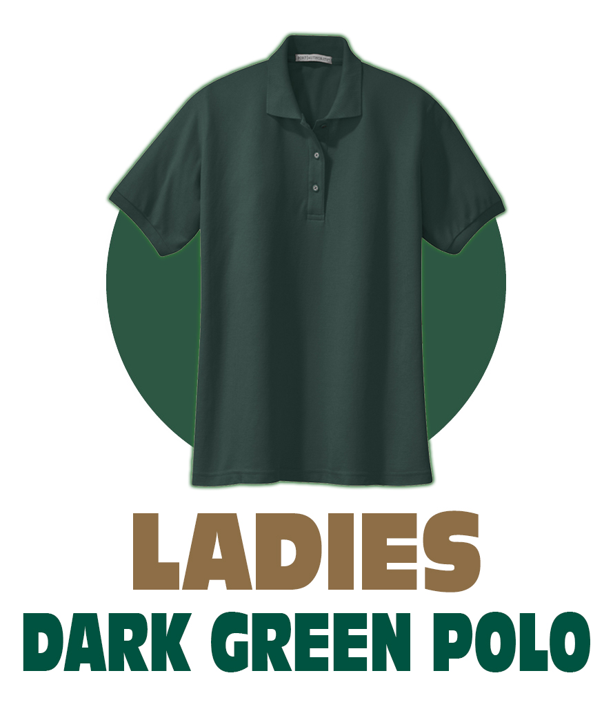 Women’s Dark Green Polo – Ward Gear Powered by Ravine